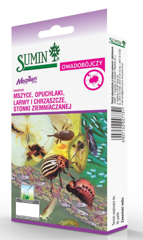 Mospilan 20 SP 2,5g Środek Owadobójczy Do Zwalczania Szkodników w Uprawach Roślin Sumin ...